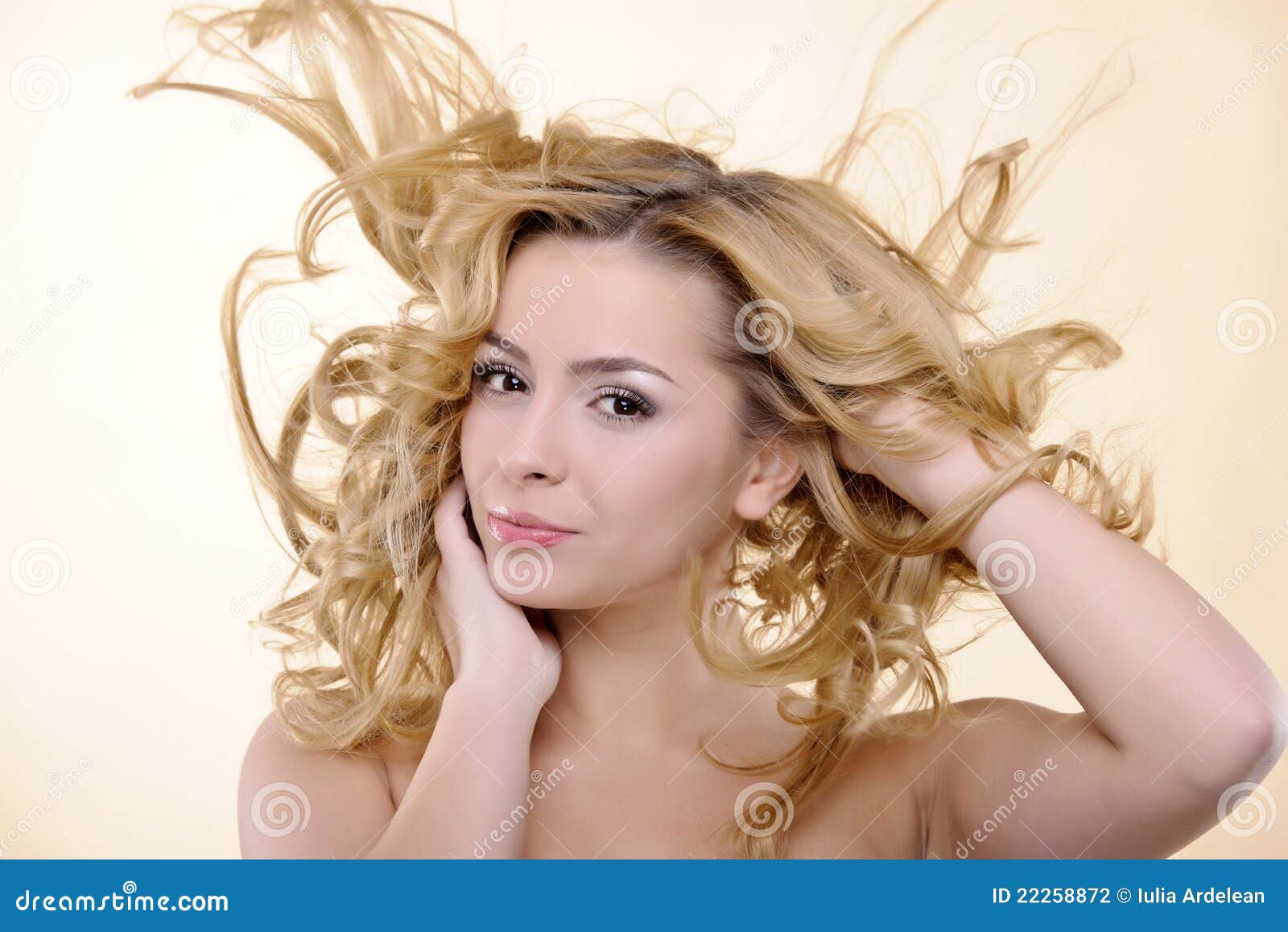 Woman with flying hair stock photo. Image of glamour - 22258872