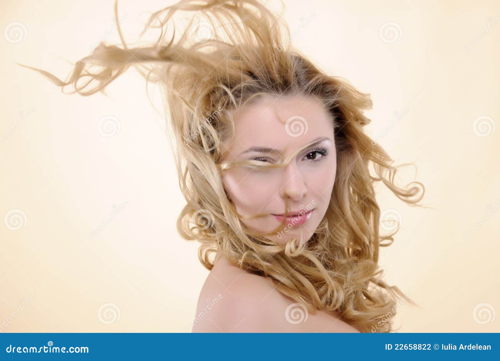 Woman flying hair stock photo. Image of female, flying - 22658822