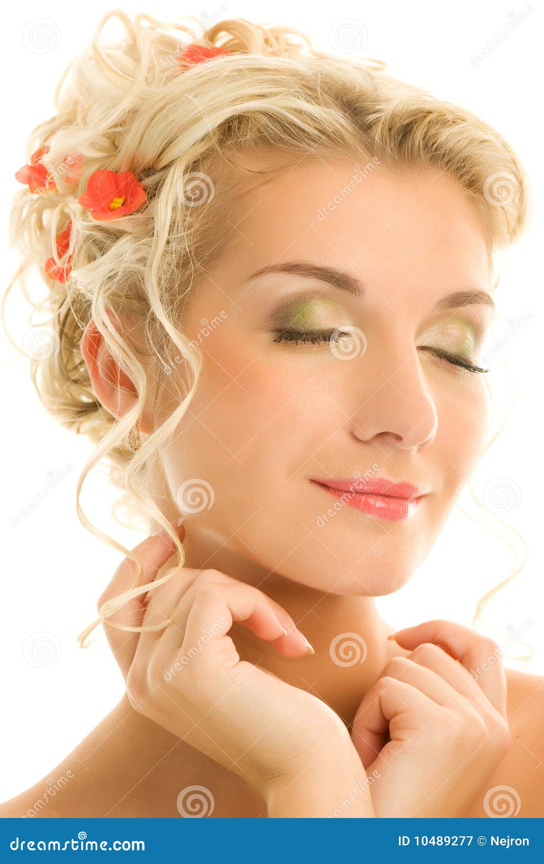 Woman with Fresh Spring Flowers Stock Image - Image of freshness ...