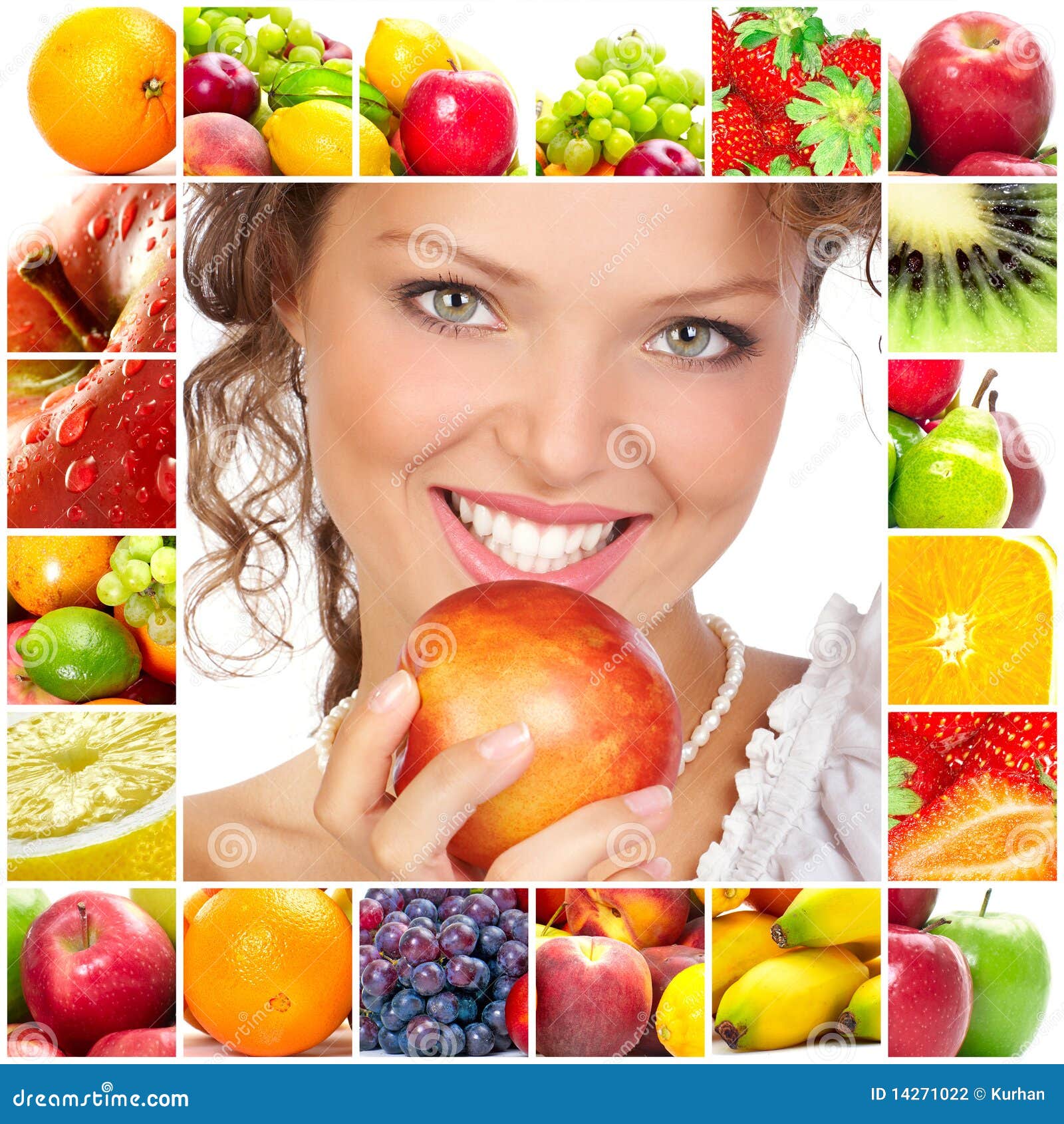 Woman and fruits stock photo. Image of health, lifestyle - 14271022