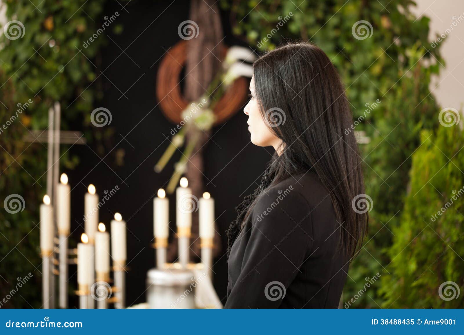 Funeral Mourning Urn, For Obituary Royalty-Free Stock Photography ...