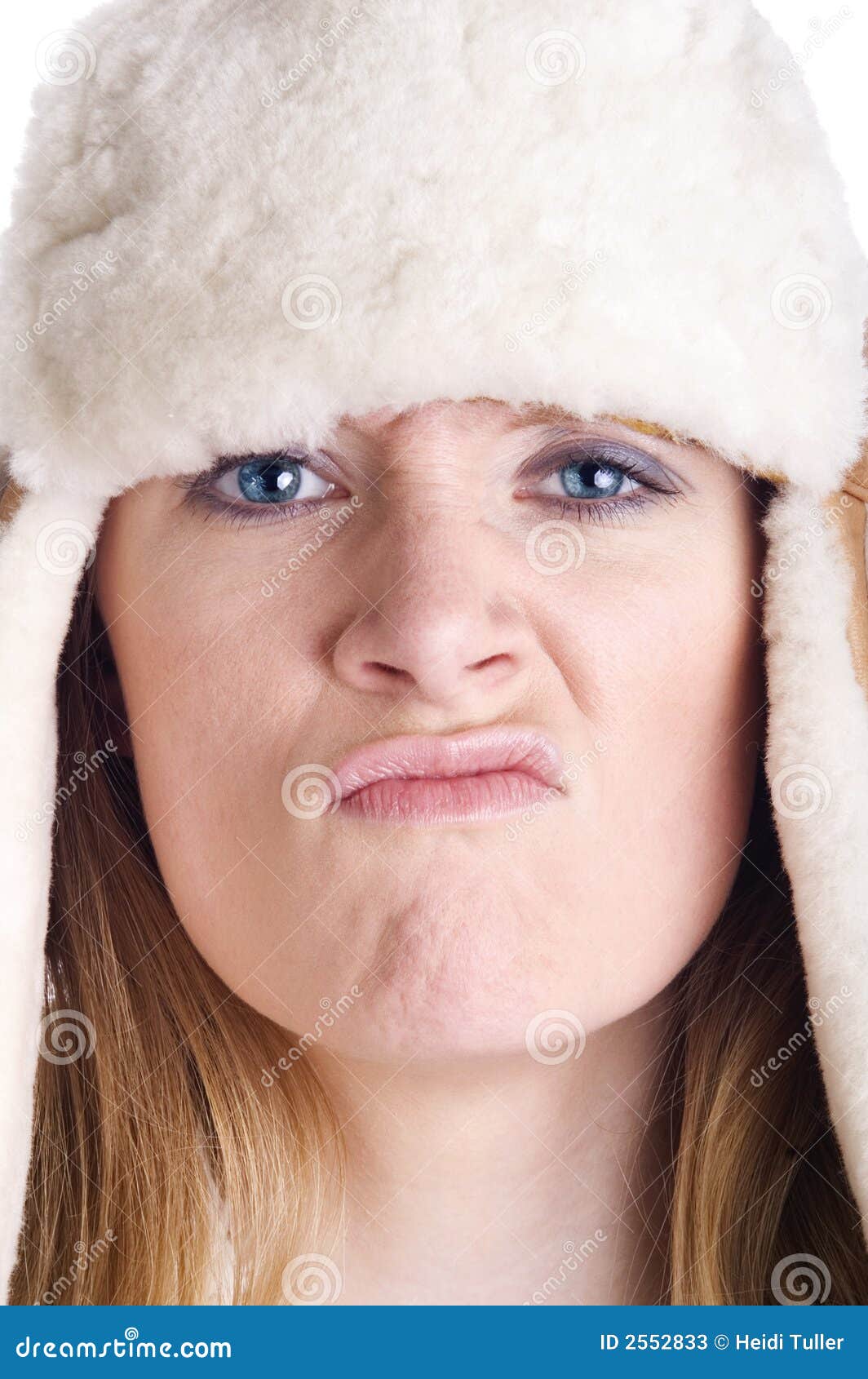 Woman with Funny Expression Stock Image - Image of woman, portrait: 2552833