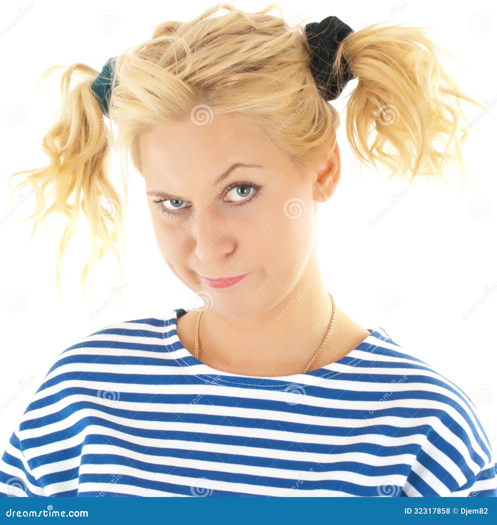 Woman with a Funny Look on Her Face Stock Photo - Image of funny ...