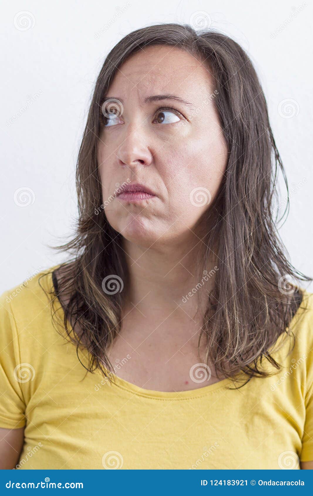 A Woman with a Suffering Expression Stock Image - Image of helpless ...