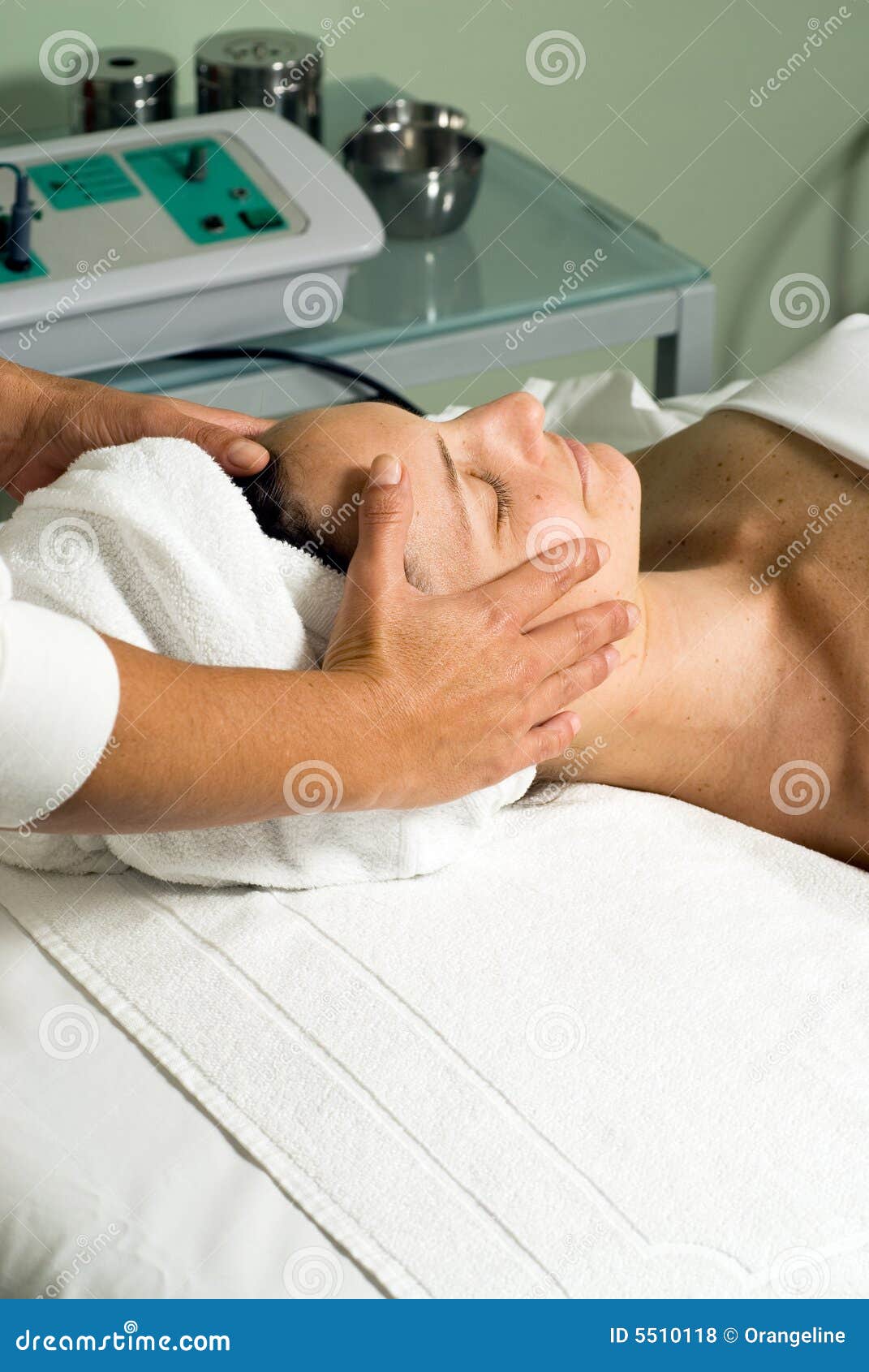 Woman Getting A Massage - Vertical Picture. Image: 5510118