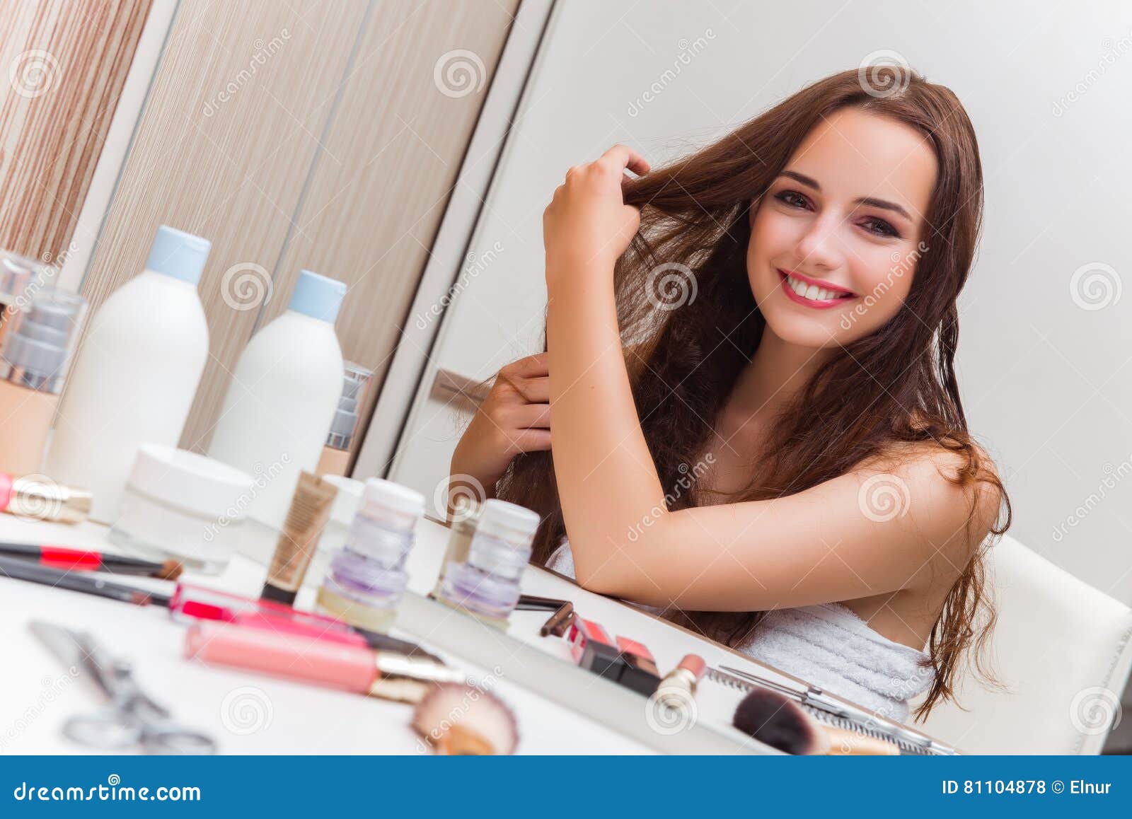 The Woman Getting Ready for the Party Stock Photo - Image of fashion ...