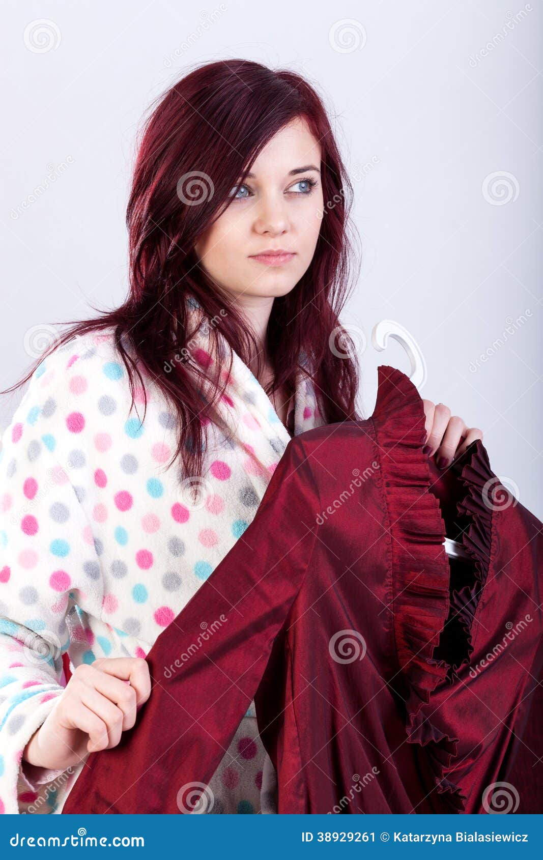 Woman Getting Ready for a Party Stock Image - Image of cheerful, adult ...