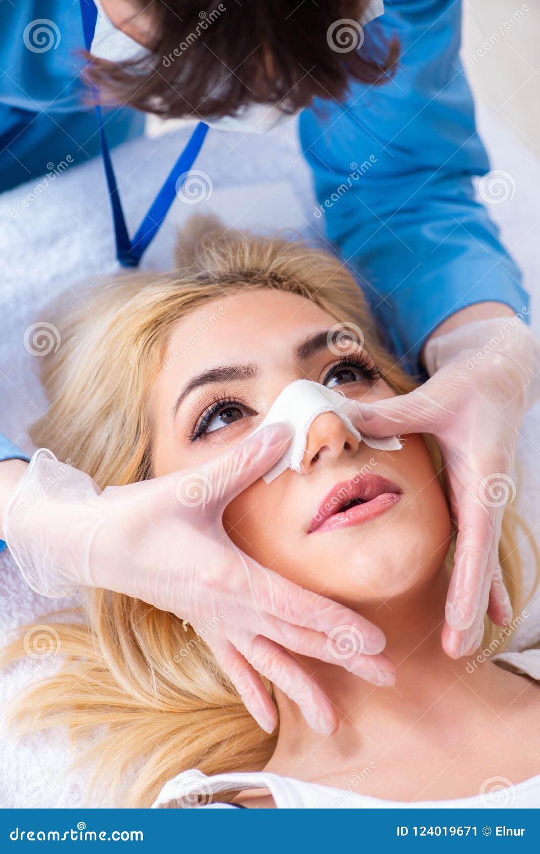 The Woman Getting Ready for Plastic Surgery Stock Image - Image of girl ...