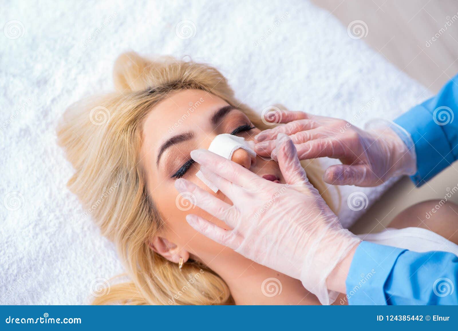 The Woman Getting Ready for Plastic Surgery Stock Photo - Image of nose ...
