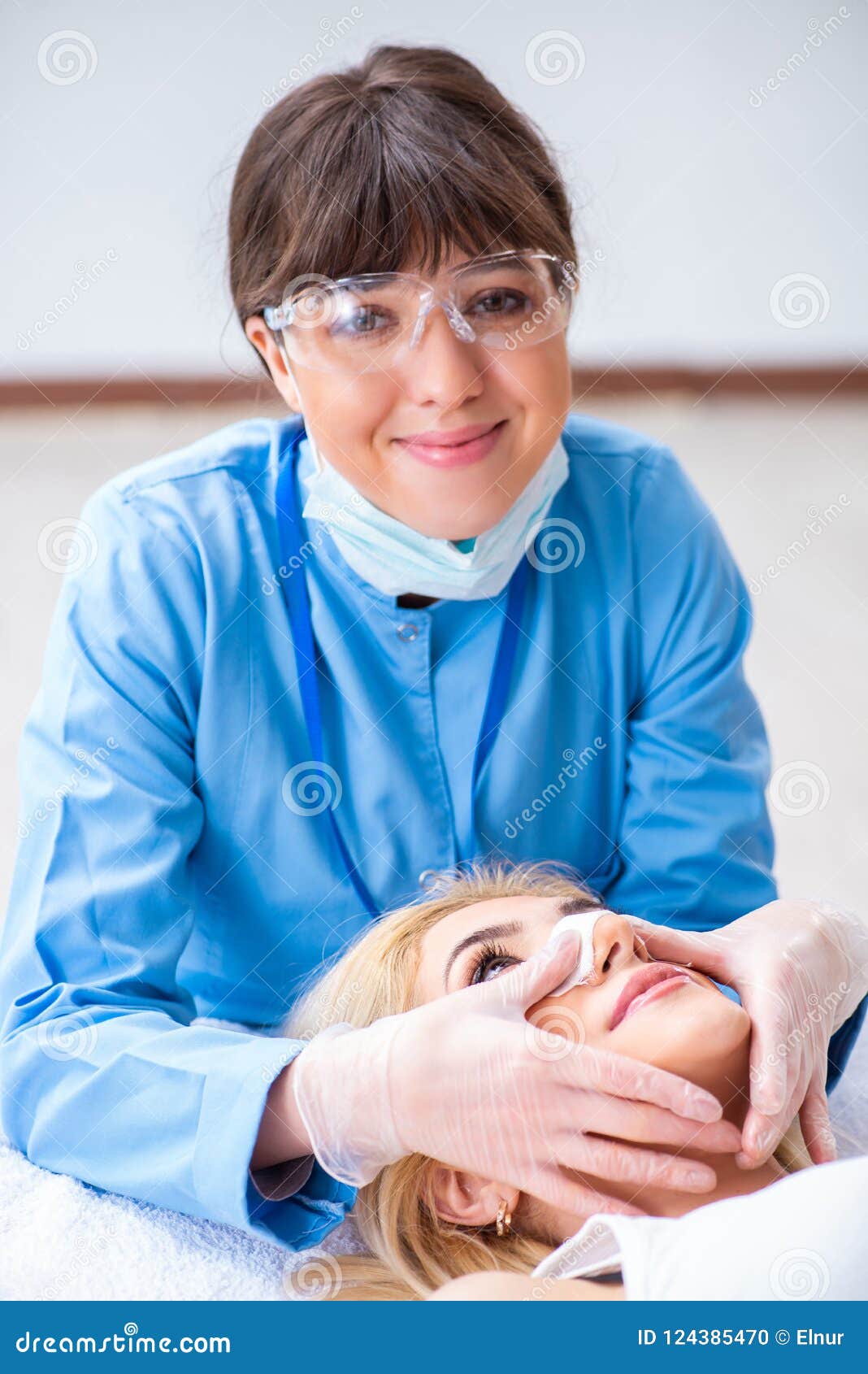 The Woman Getting Ready for Plastic Surgery Stock Photo - Image of ...