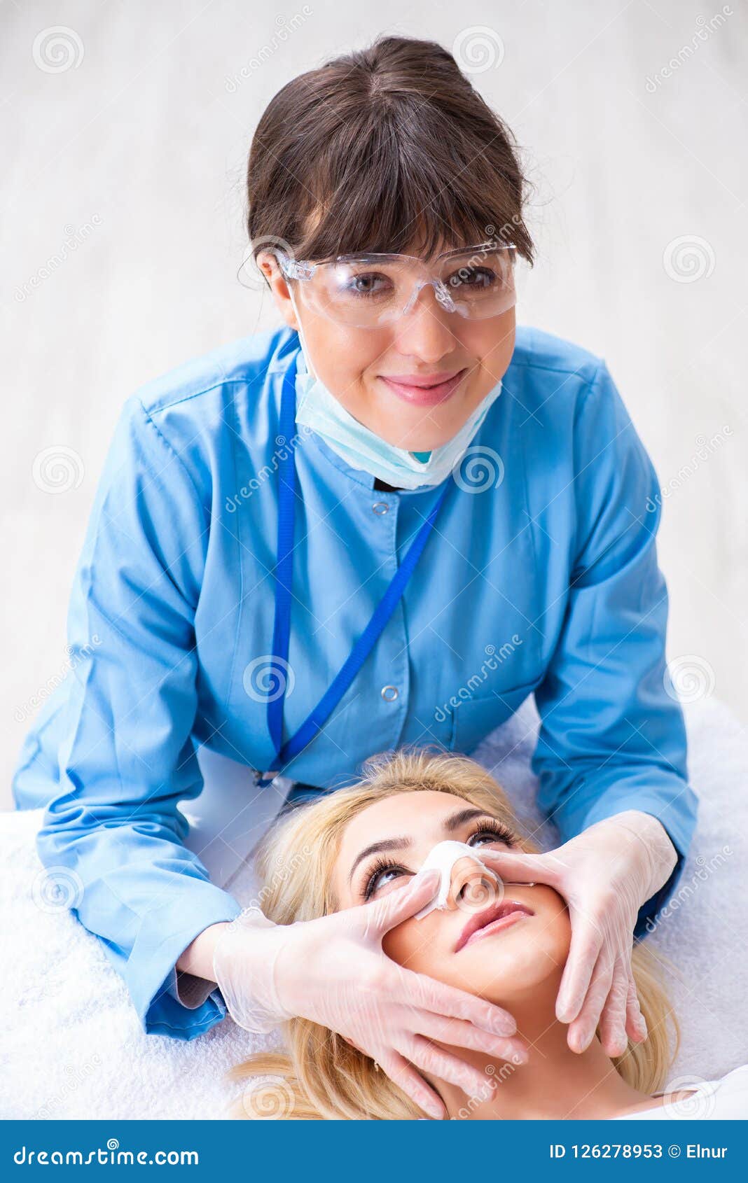 The Woman Getting Ready for Plastic Surgery Stock Image - Image of care ...