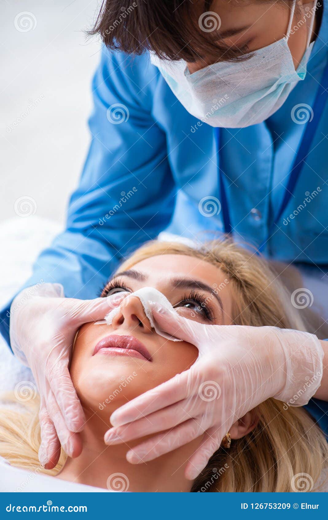 The Woman Getting Ready for Plastic Surgery Stock Image - Image of ...