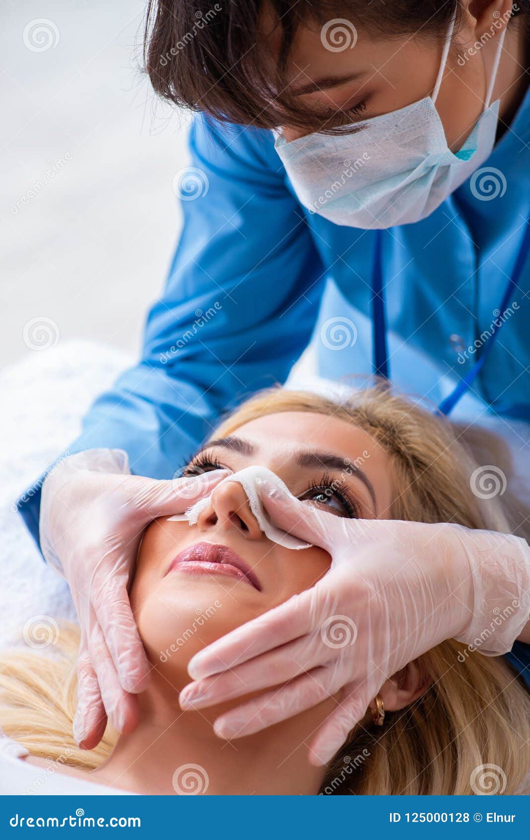 The Woman Getting Ready for Plastic Surgery Stock Photo - Image of ...