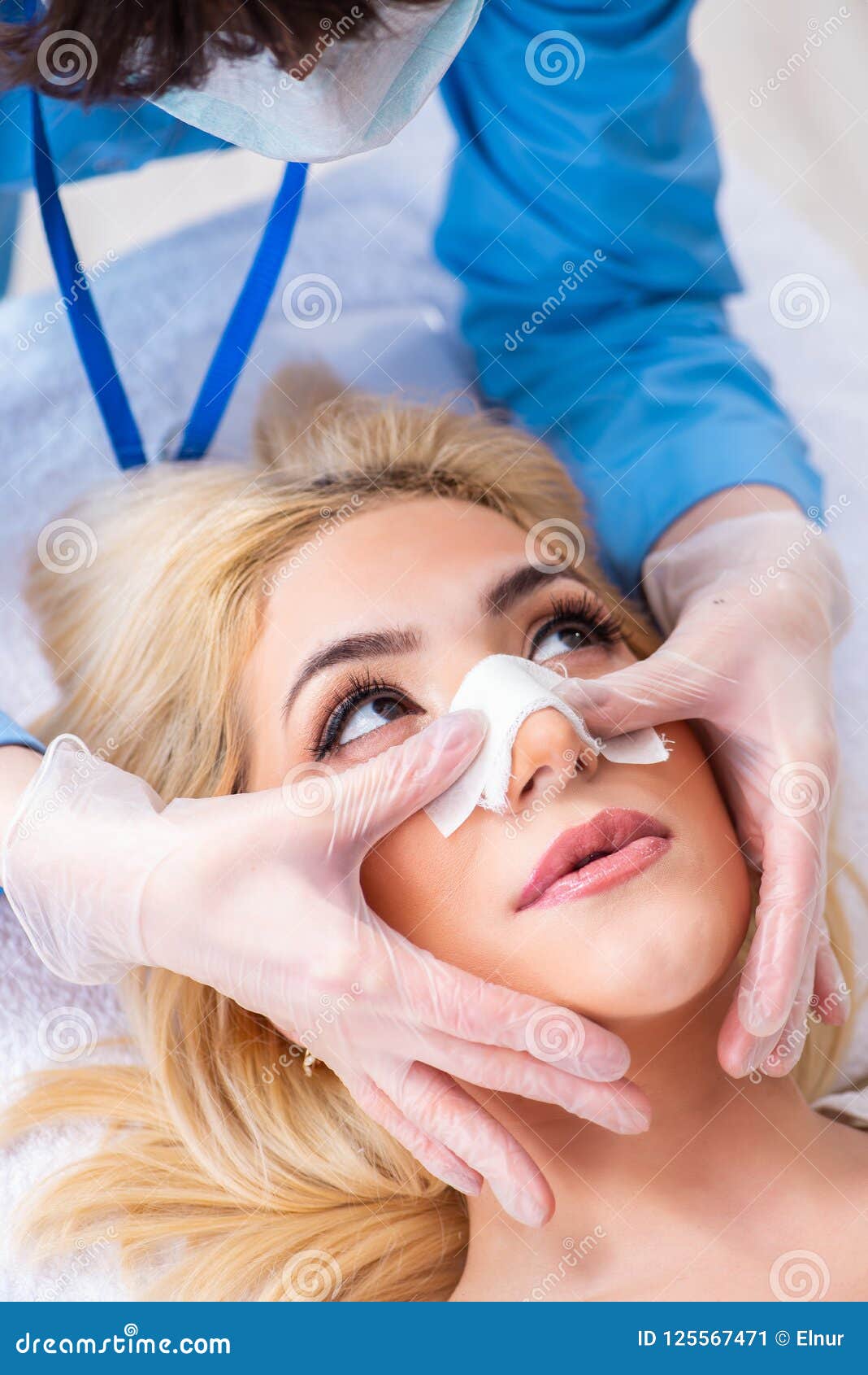 The Woman Getting Ready for Plastic Surgery Stock Image - Image of ...