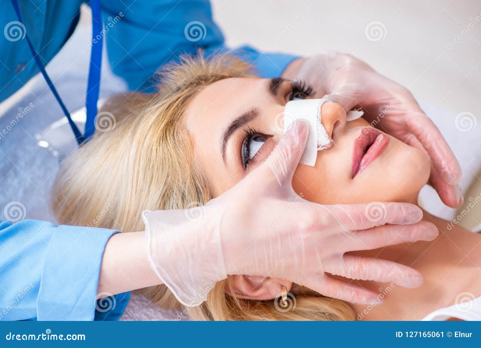 The Woman Getting Ready for Plastic Surgery Stock Image - Image of ...
