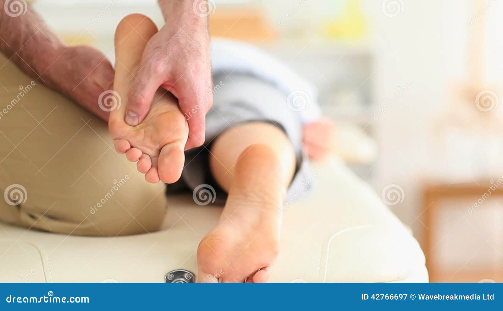 Woman Getting a Reflexology Massage Stock Video - Video of masseur ...