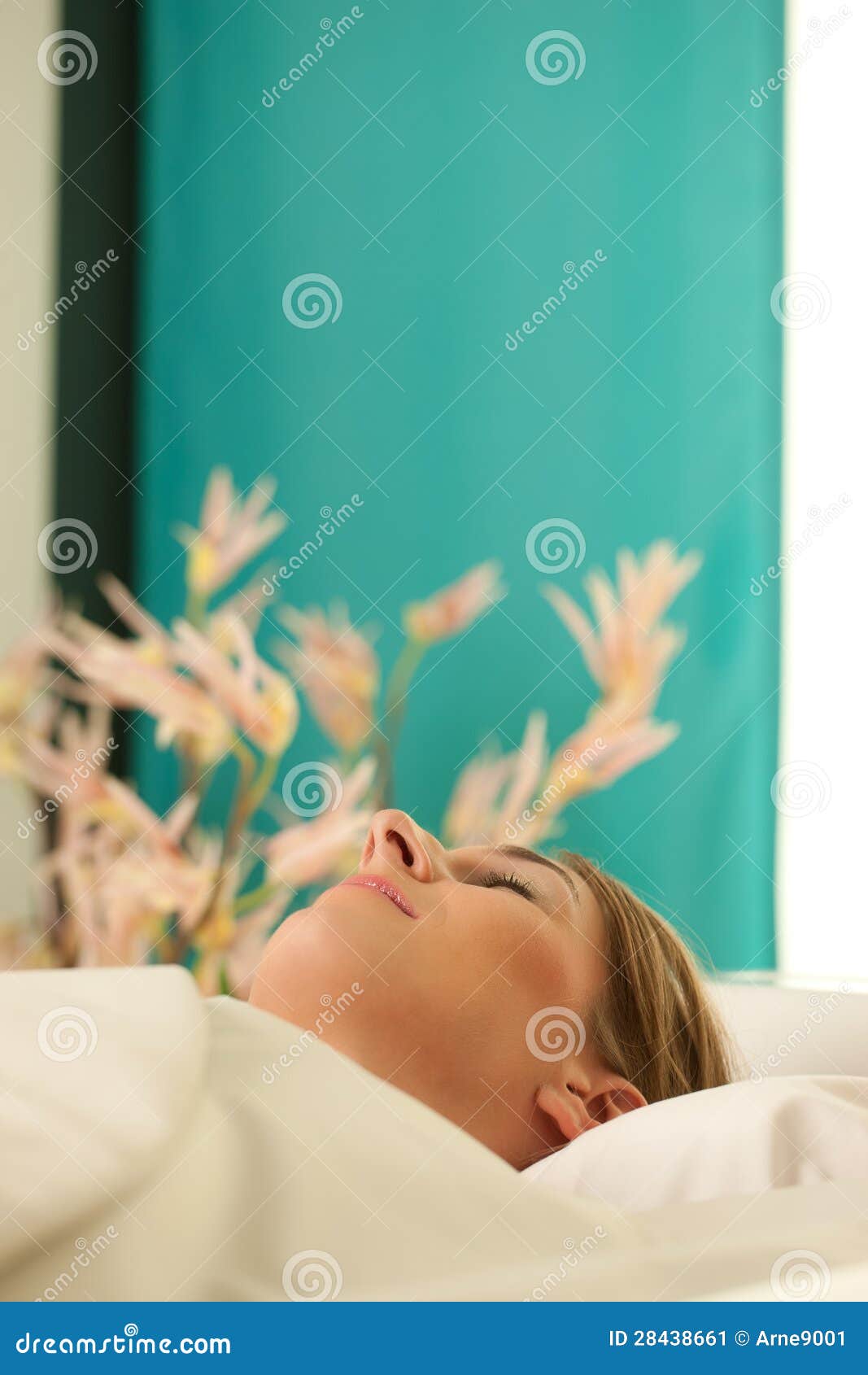 Woman is Getting a Soft Pack Stock Image - Image of relaxation, white ...