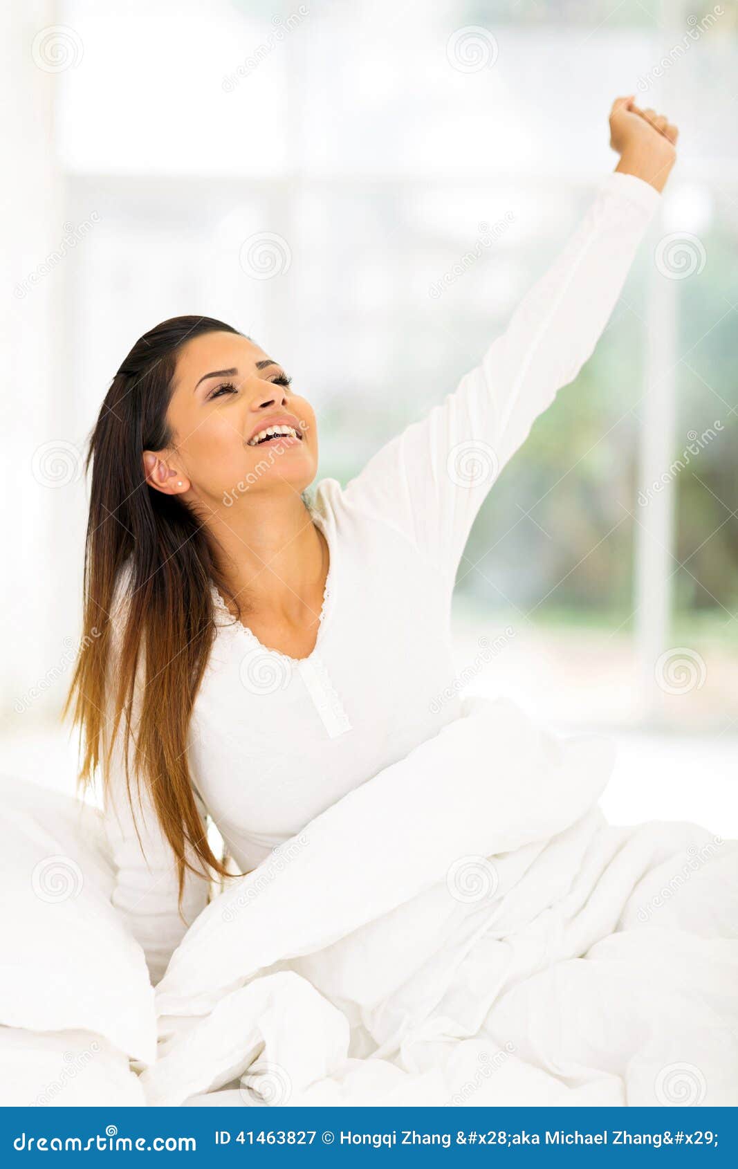 Woman getting up stock image. Image of lady, healthy - 41463827