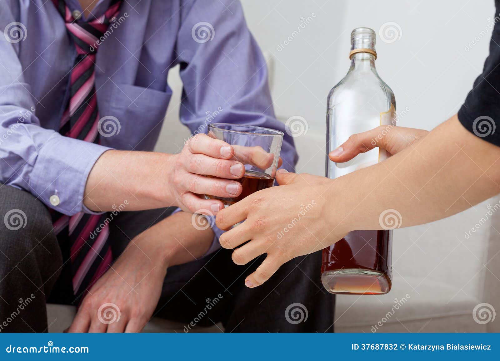 Woman Giving a Drink To His Husband Stock Photo - Image of stylish ...