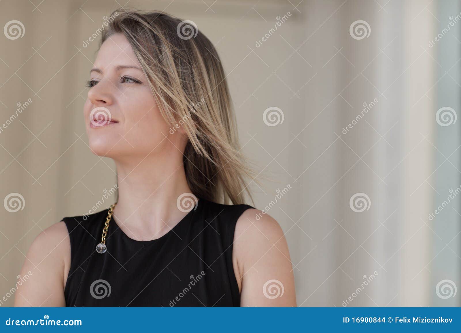 Woman glancing away stock photo. Image of fashionable - 16900844
