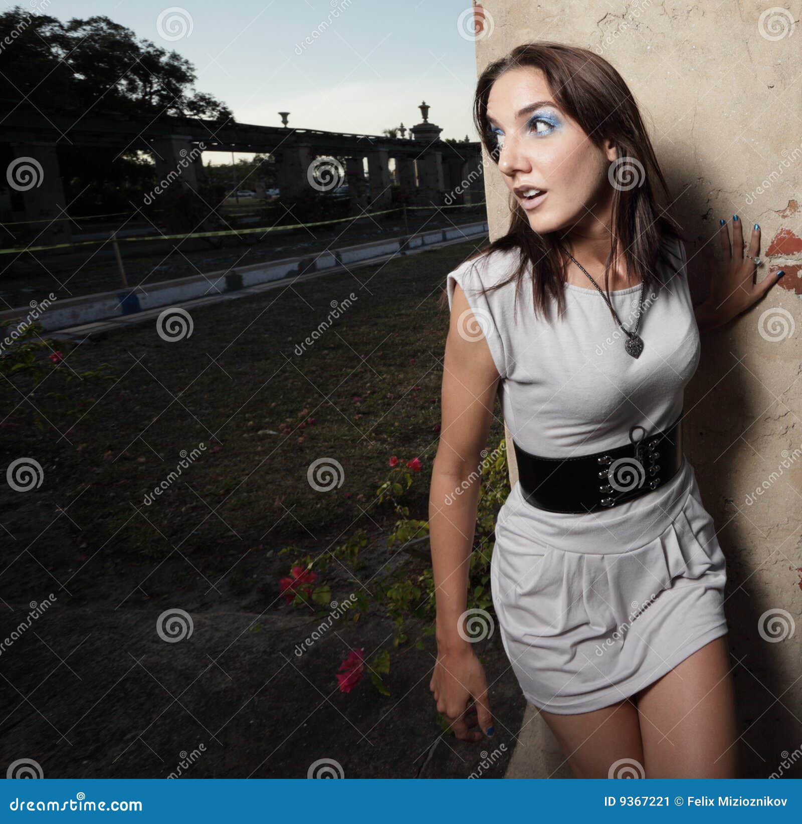 Woman Glancing Away Stock Image Image Of Beauty Glance 9367221