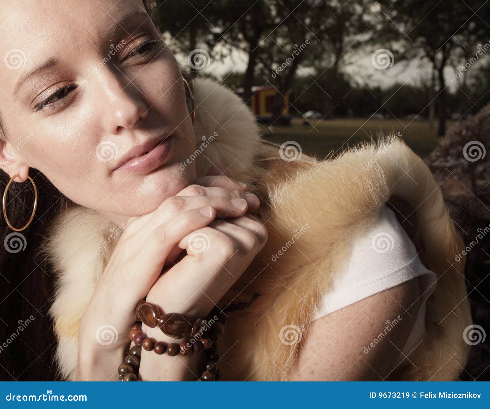 Woman glancing away stock image. Image of head, woman - 9673219