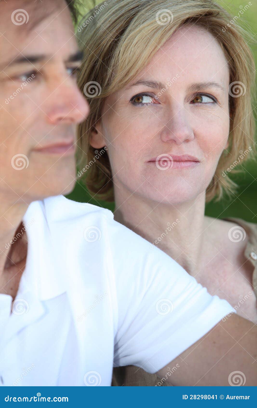 Woman Glancing at Her Husband Stock Image - Image of fidelity, eyes ...