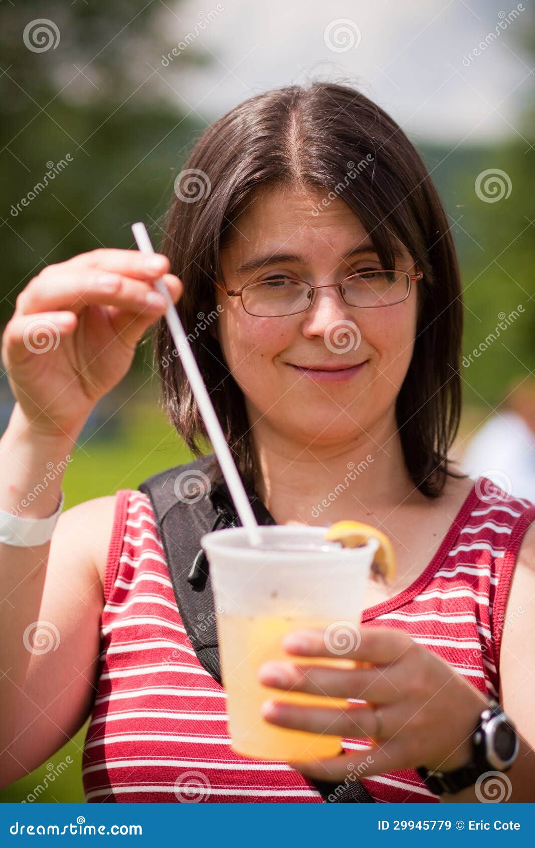 Tasting fresh lemonade stock image. Image of young, thirst - 29945779