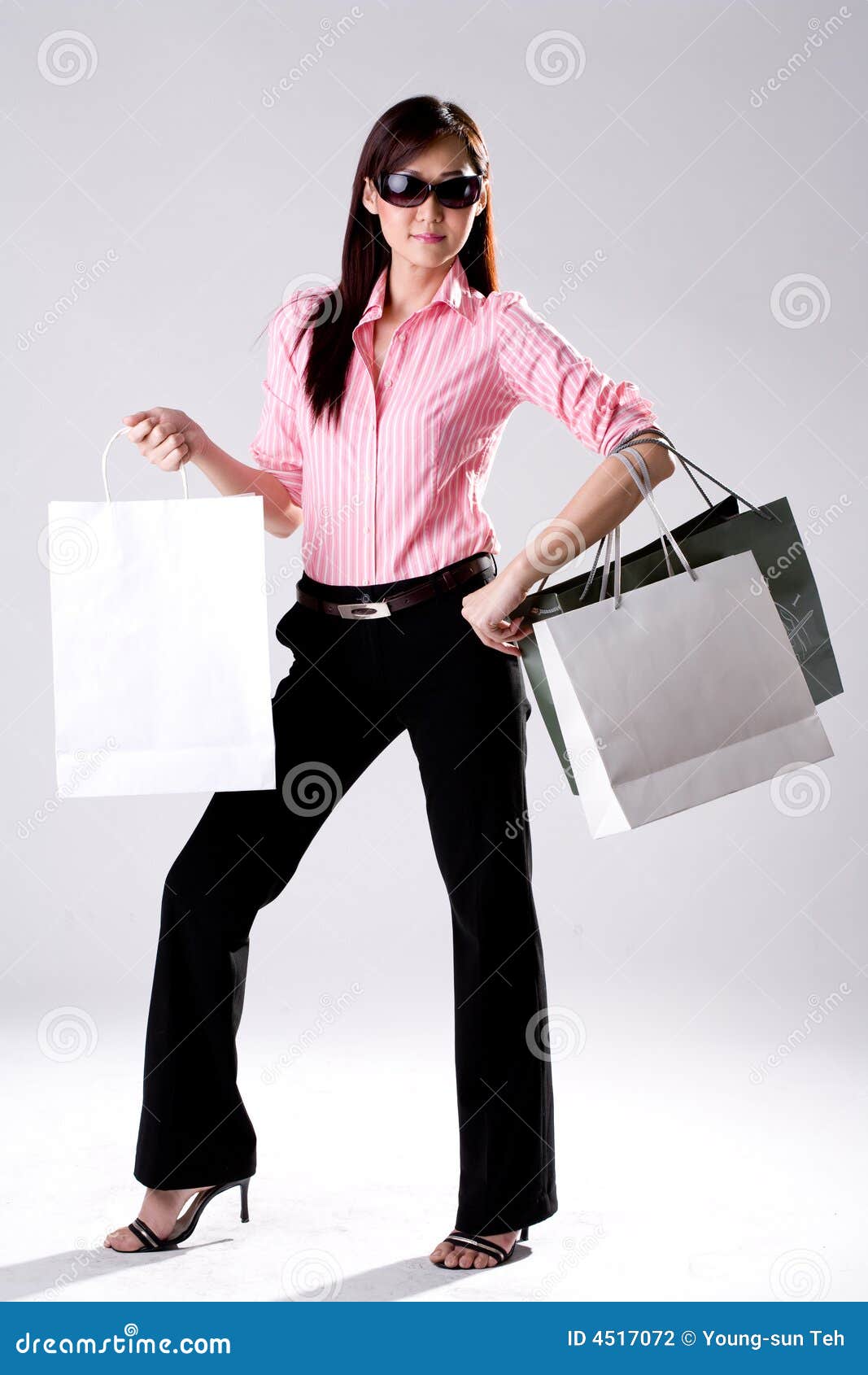 Woman go shopping stock photo. Image of buying, gladness - 4517072
