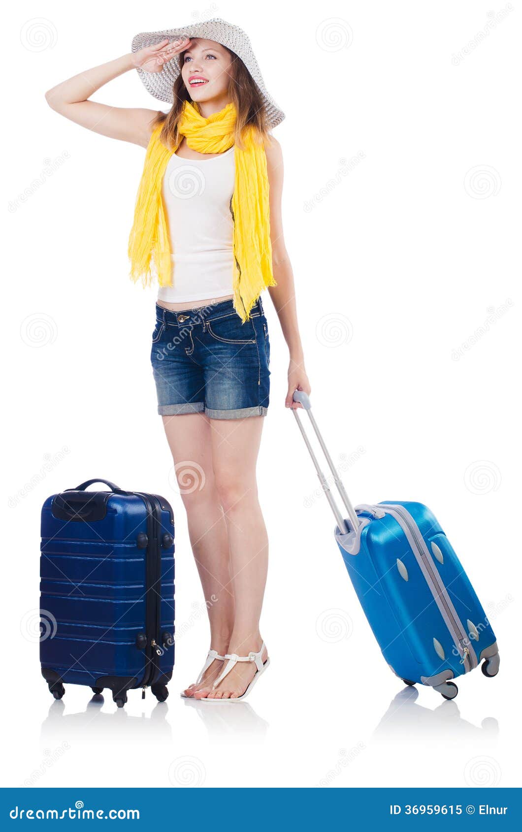 Woman Going To Summer Vacation Stock Image - Image of tourist, panama ...