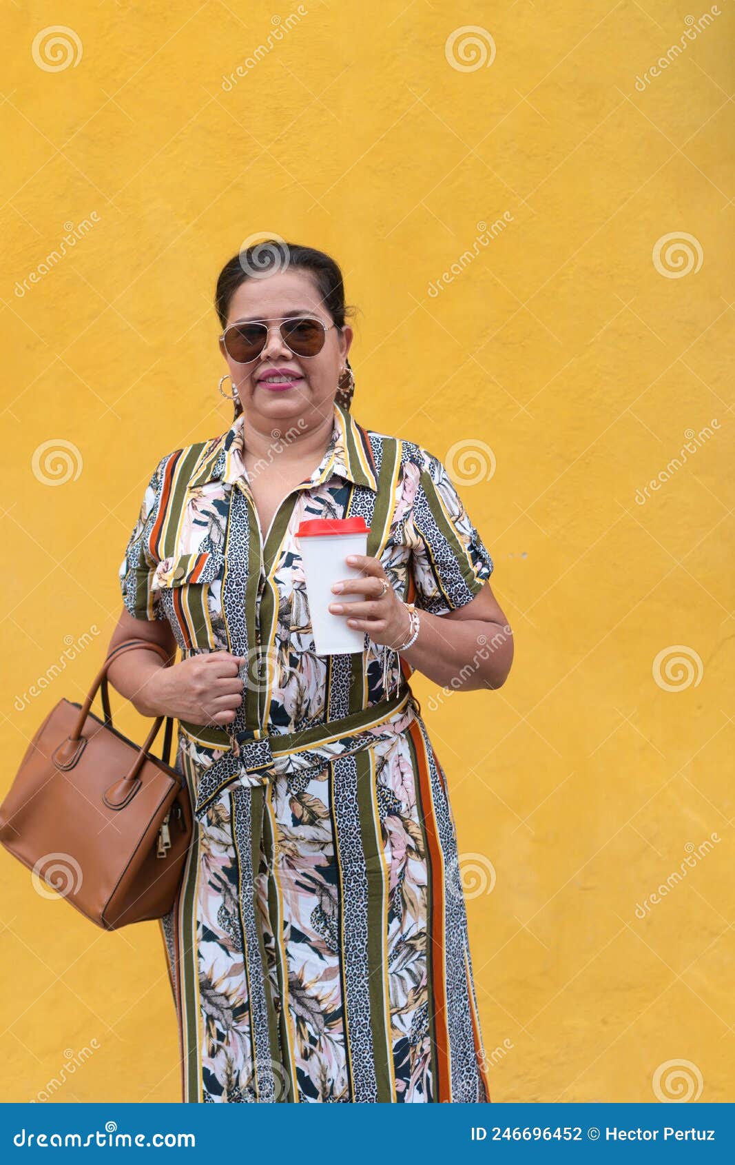 Woman Going To Work with a Take Out Coffee Stock Photo - Image of ...