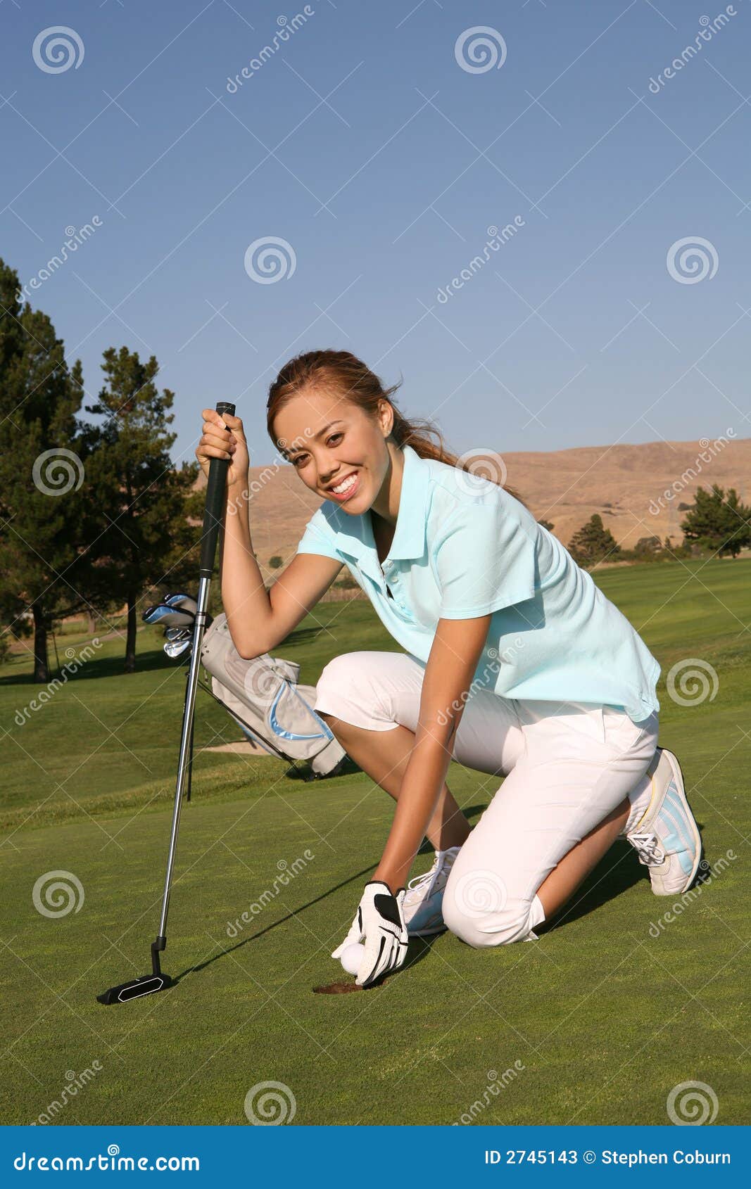 Woman Golfer stock image. Image of leisure, golf, game - 2745143