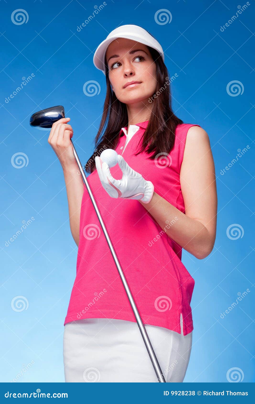 Woman golfer stock photo. Image of white, model, person - 9928238