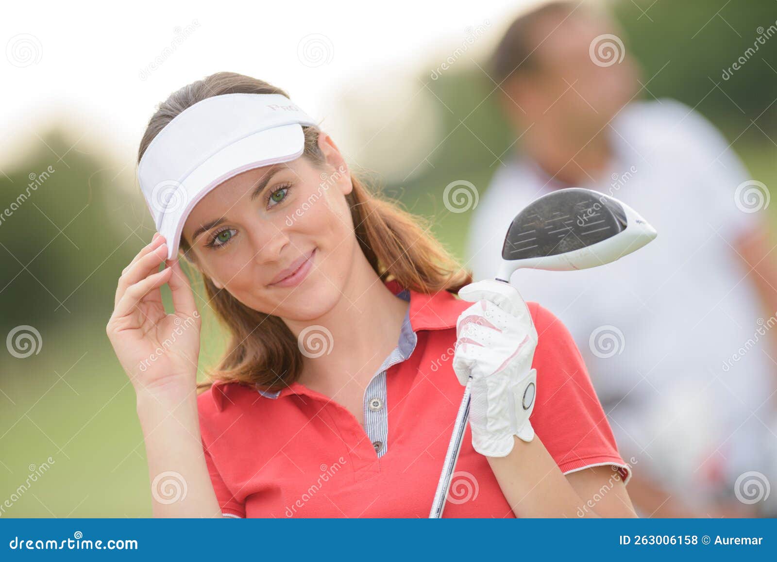 Woman golfer posing stock photo. Image of golfers, participant - 263006158