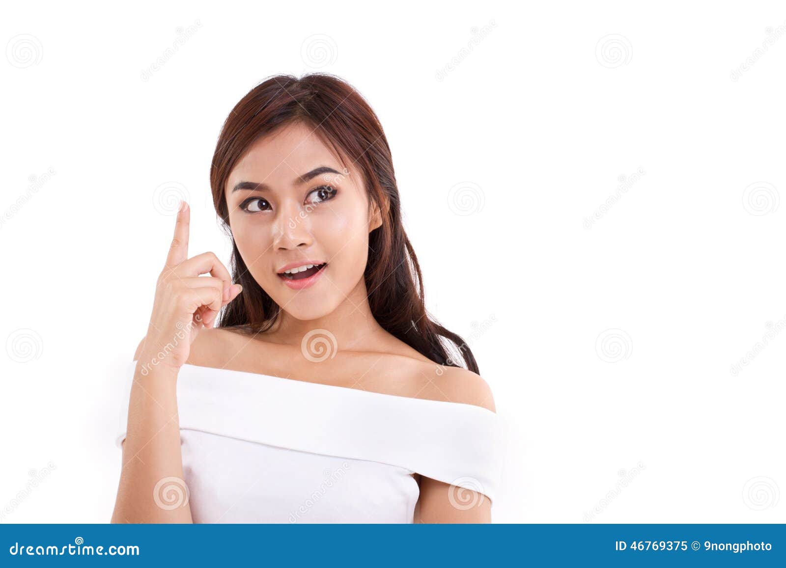 Woman with Good Idea Isolated Stock Image - Image of lifestyle ...