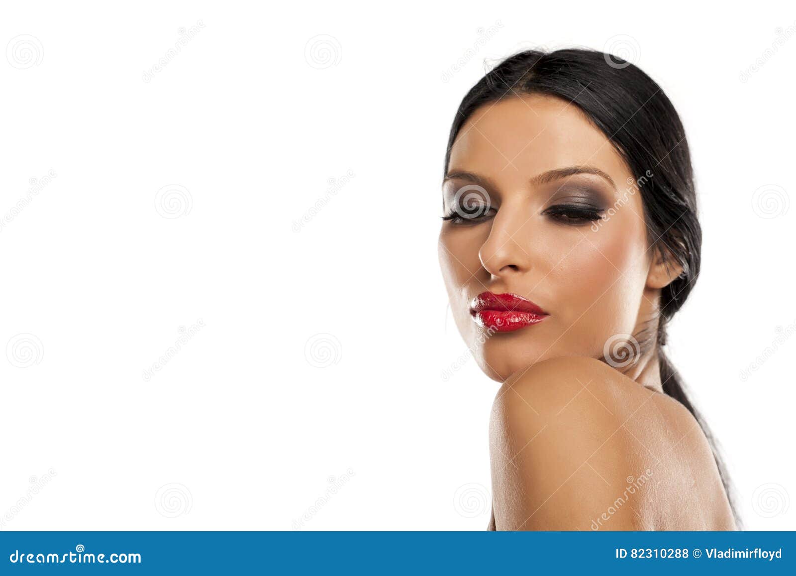 Woman with good makeup stock photo. Image of extension - 82310288