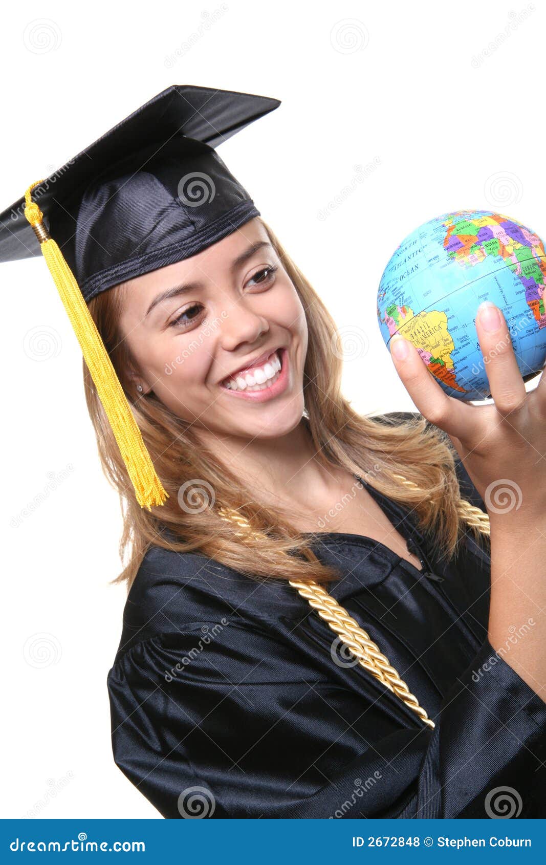 Woman Graduate stock photo. Image of beautiful, cute, colorful - 2672848