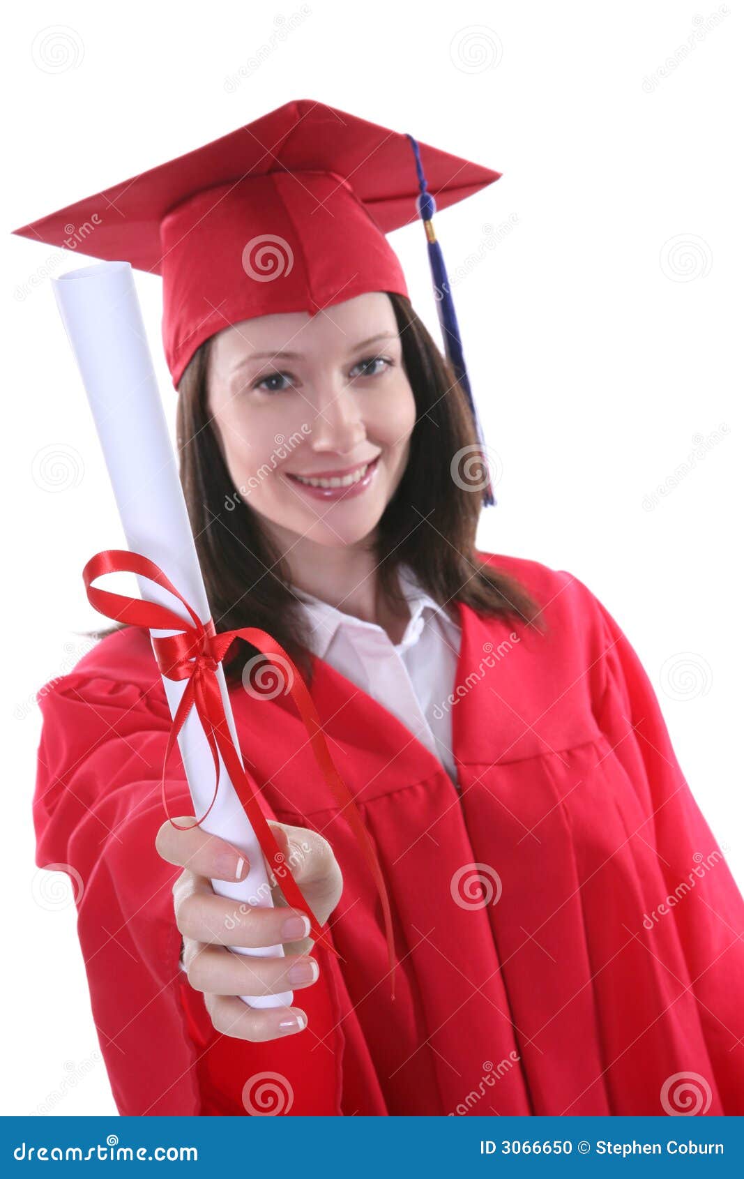 Woman at Graduation stock photo. Image of attractive, graduation - 3066650