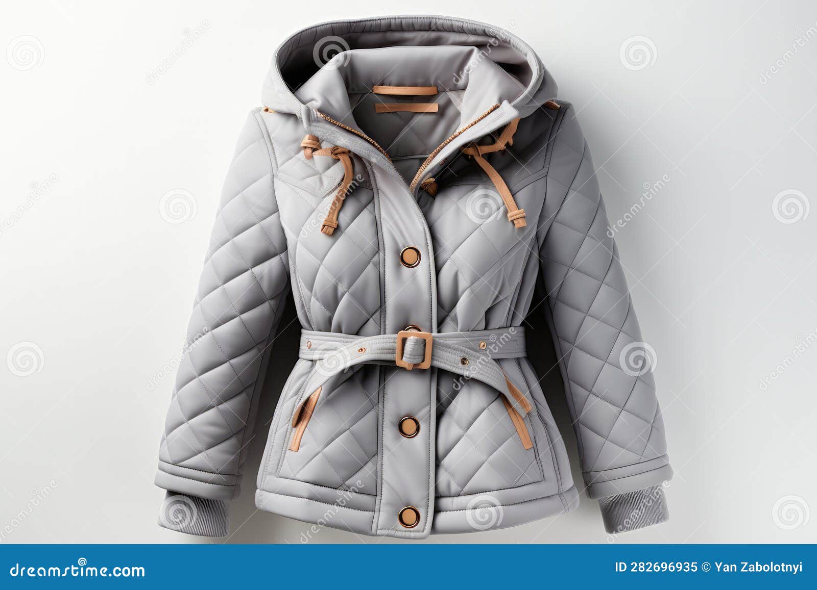 Woman In Gray Vest, Vector Illustration, Black And White ...