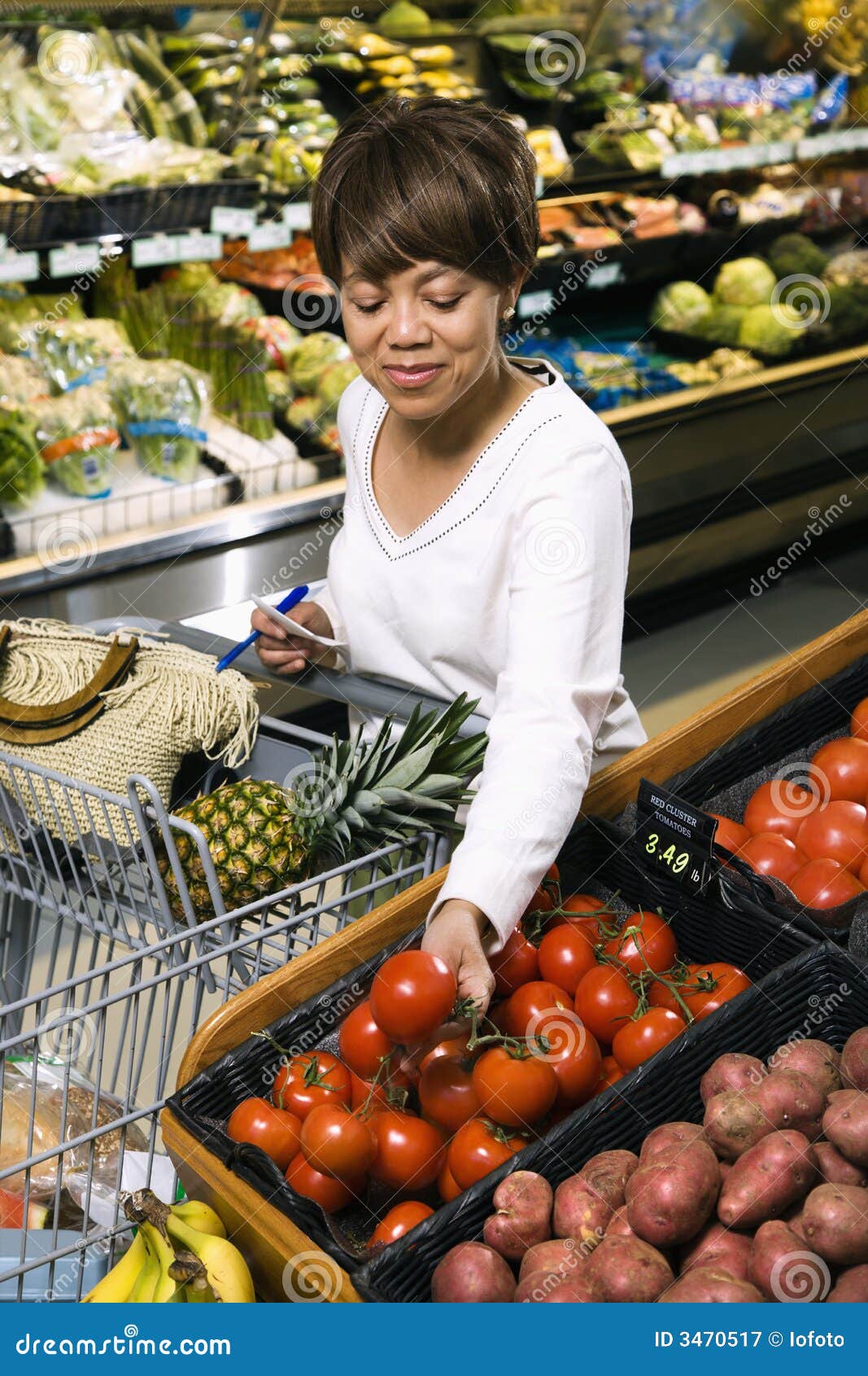 Woman grocery shopping. stock image. Image of choice, market - 3470517 Woman grocery shopping. stock image. Image of choice, market - 3470517