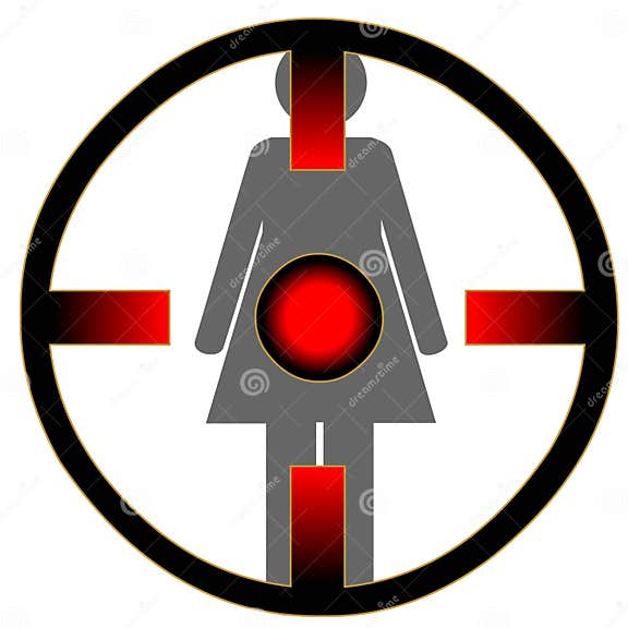 Woman at gunpoint stock vector. Illustration of defending - 28106313