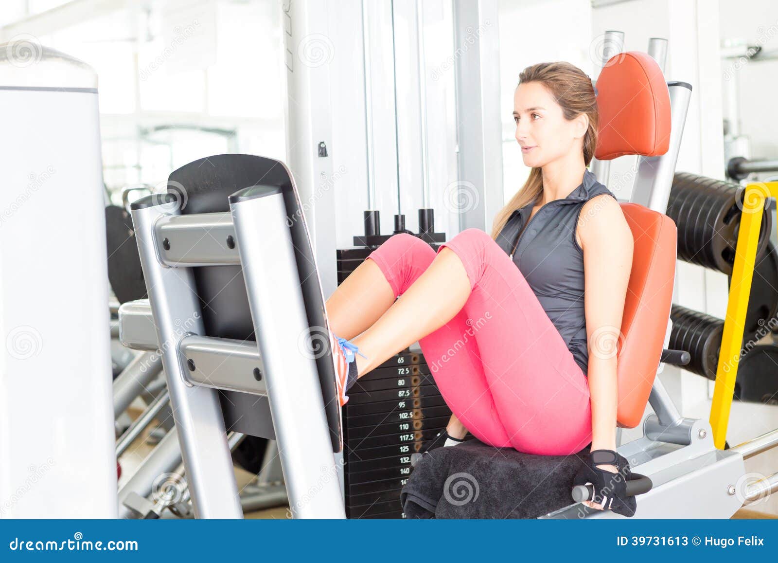 Woman at the gym stock image. Image of aerobics, pretty - 39731613