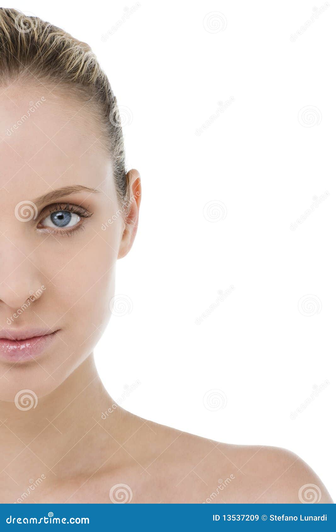 Woman half face stock image. Image of natural, body, looking - 13537209