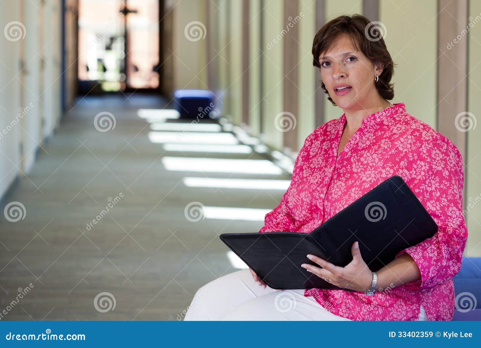 Woman in Hall stock image. Image of room, studying, woman - 33402359