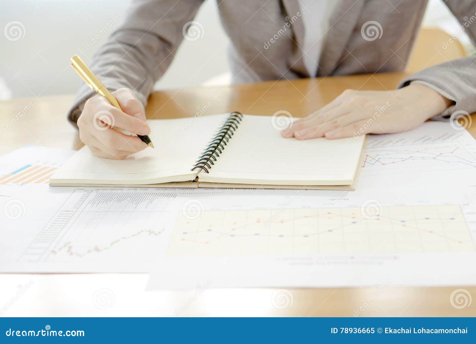 Woman Hand with Calculator and Papers Stock Image - Image of accounting ...