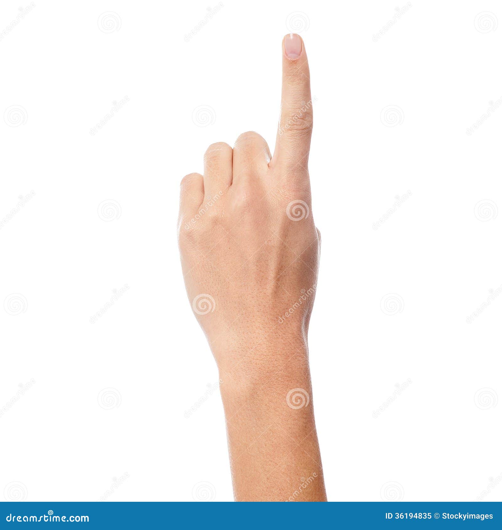 Woman hand counting one stock image. Image of female - 36194835