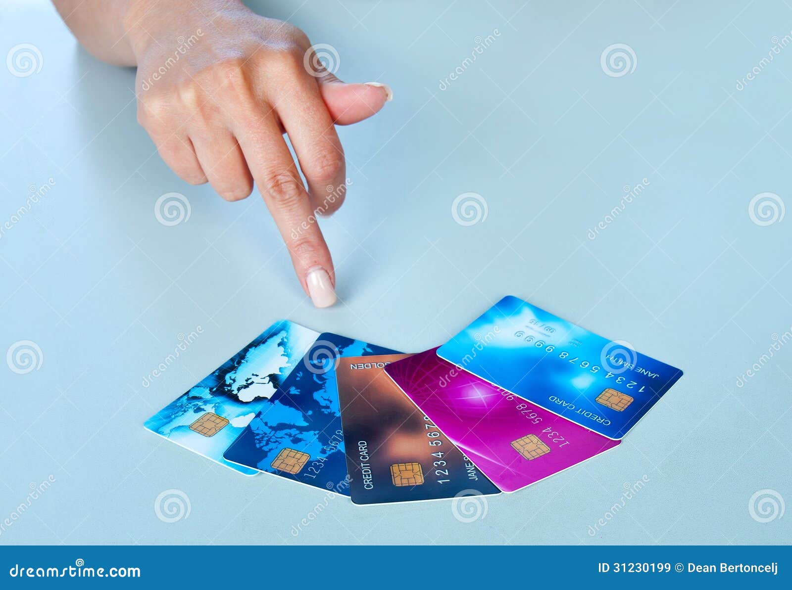 Woman Hand with Credit Cards Stock Image - Image of payment, business ...