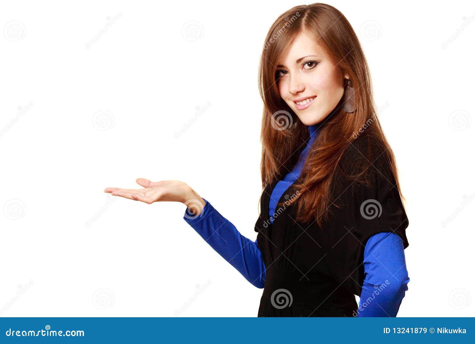 Woman with hand gesture stock image. Image of hand, female - 13241879