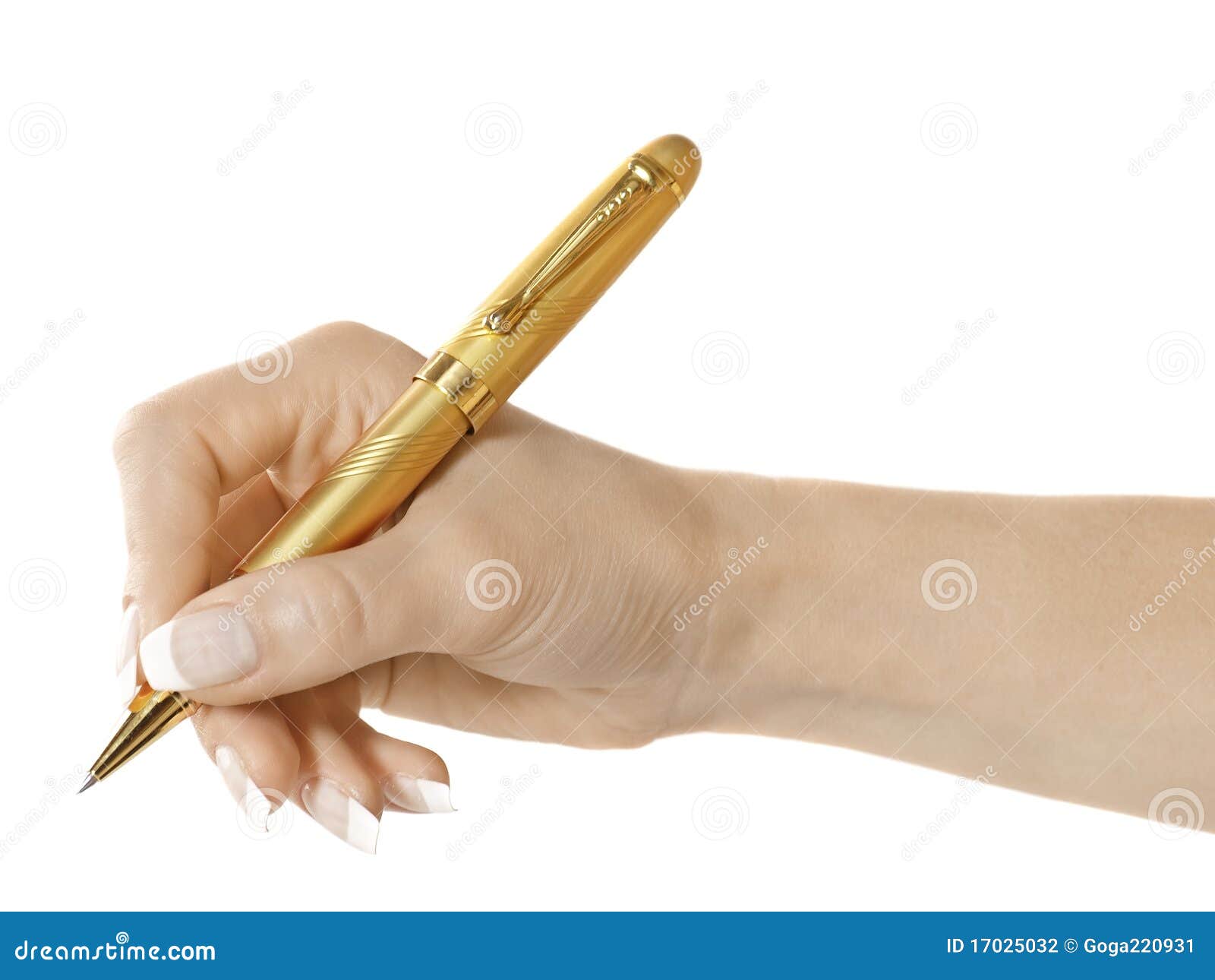 Woman hand hold pen stock photo. Image of cosmetics, beautiful - 17025032