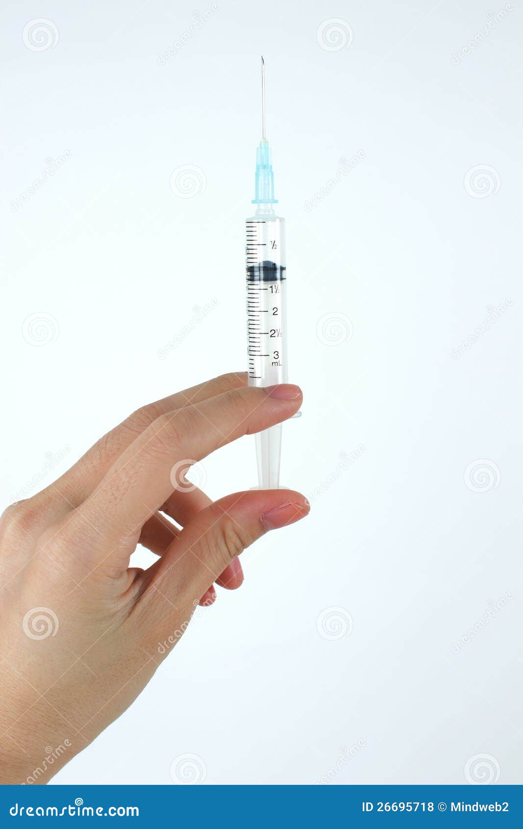 Woman hand hold syringe stock photo. Image of dependent - 26695718